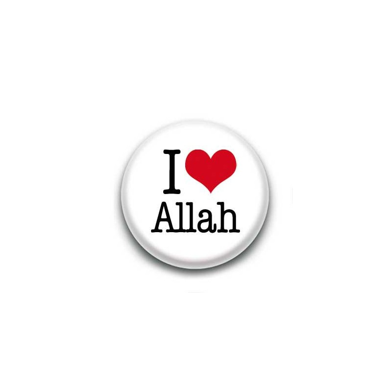 Badge Bouton 25mm I Love Allah