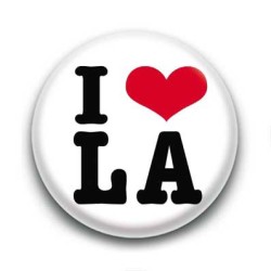 Badge Bouton 25mm I love L.A