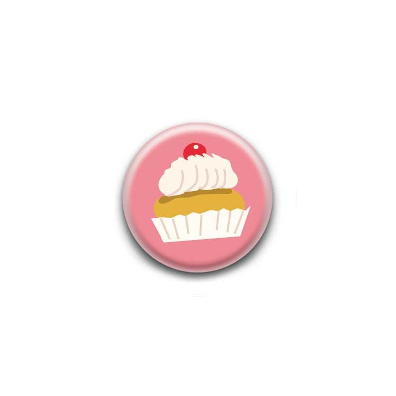 Badge Bouton 25mm cupcake