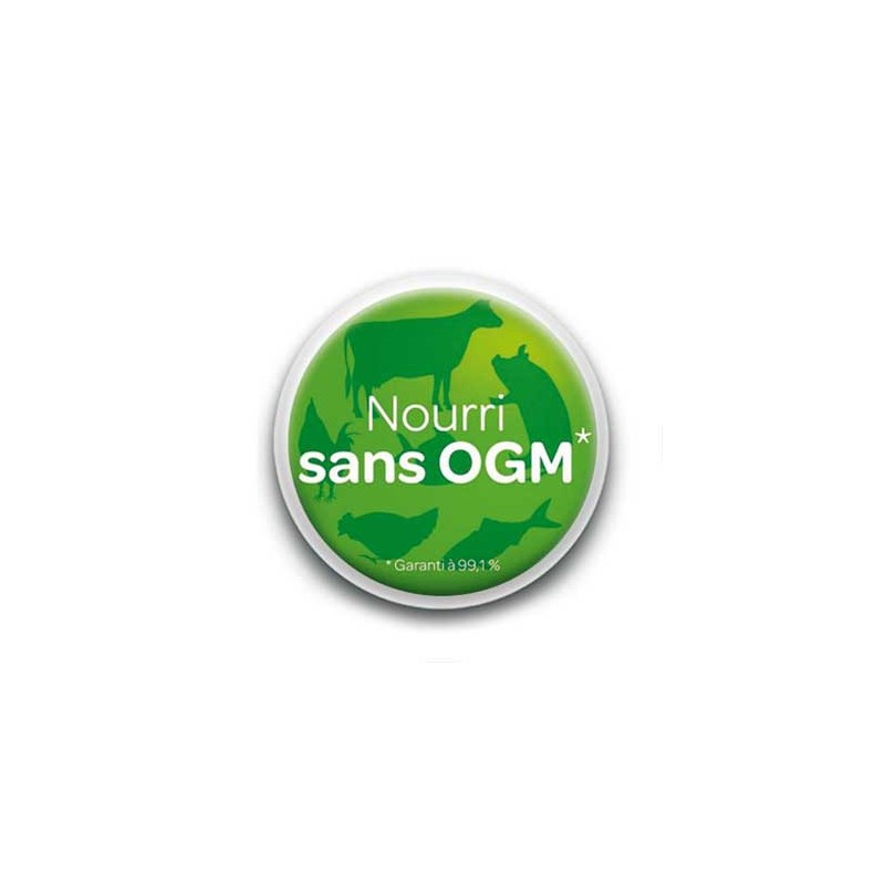 Badge Nourri Sans OGM