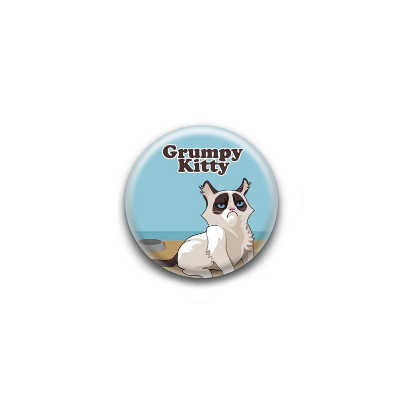 Badge Grumpy Kitty