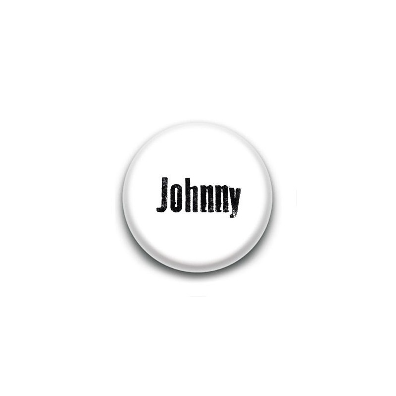 Badge : Johnny H, fond blanc 2
