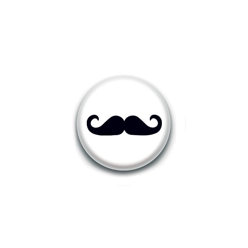 Badge : Longue moustache noire