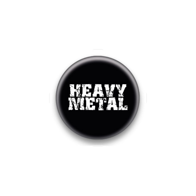Badge Bouton 25mm heavy metal