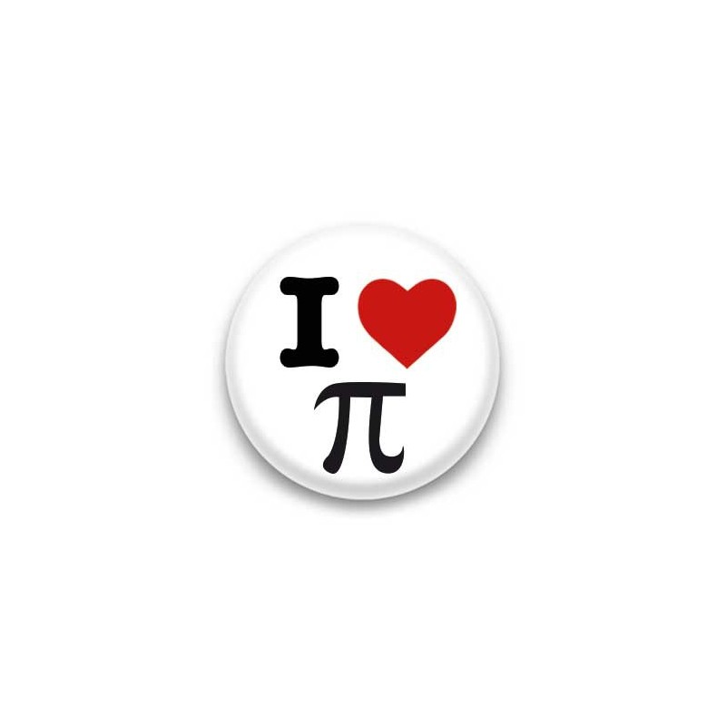 Badge I Love pi