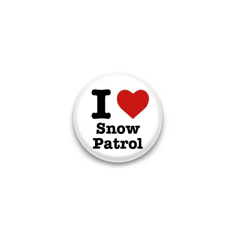 Badge I Love Snow Patrol