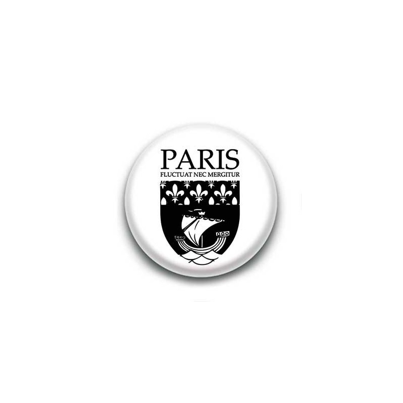 Badge Bouton 25mm blason de Paris